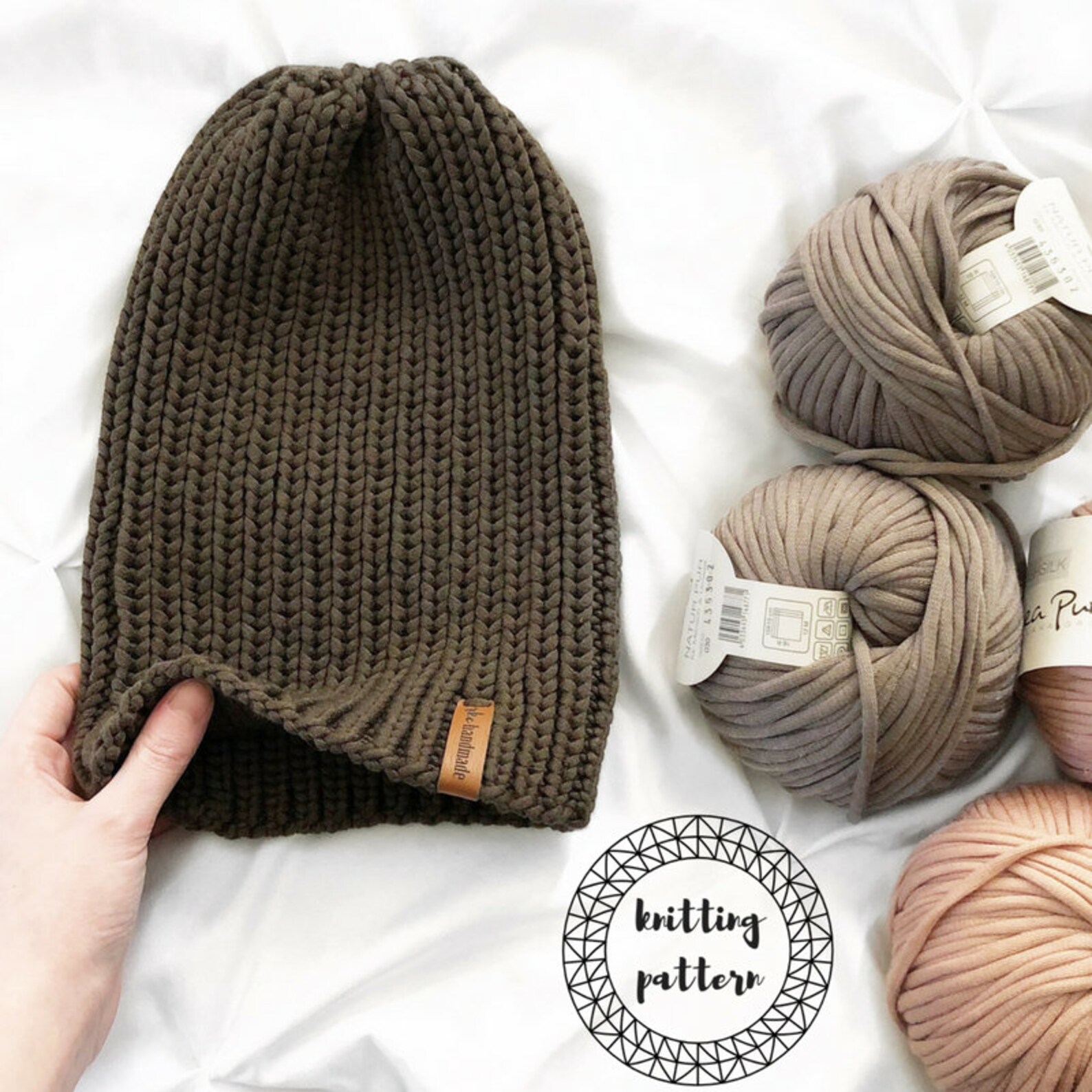 The Wren Beanie Knitting Pattern // Easy Beginner Knit Hat // - Etsy