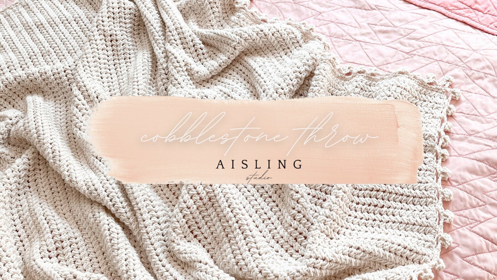 Crochet Blanket Pattern, Cobblestone Throw, Textured Bobble Blanket - Etsy