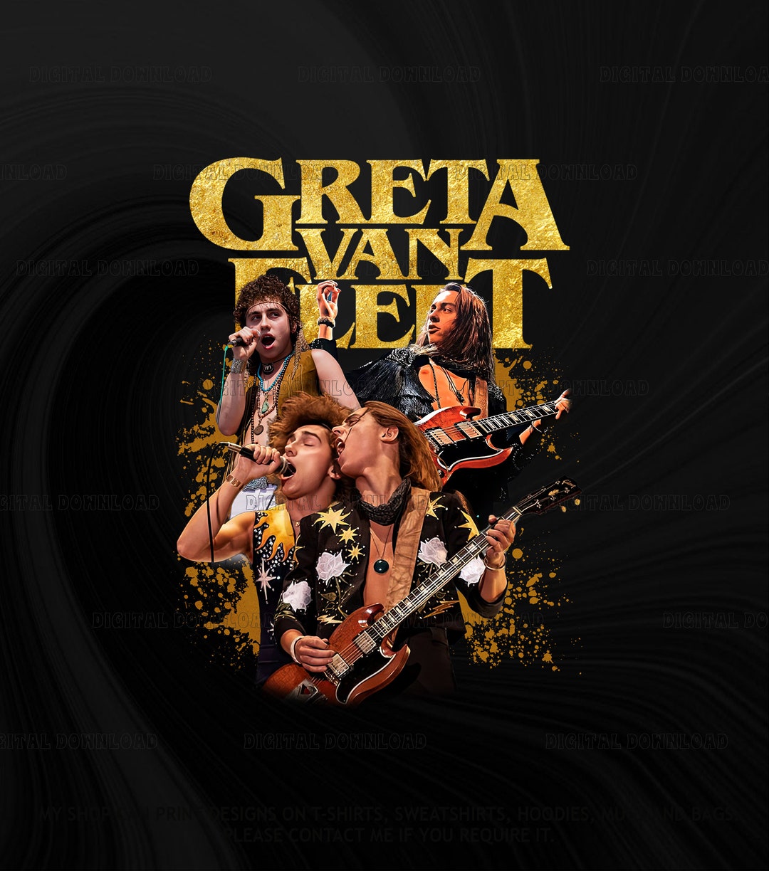 Greta Van Fleet Png, Greta Van Fleet Shirt Design, Greta Van Fleet Tour ...