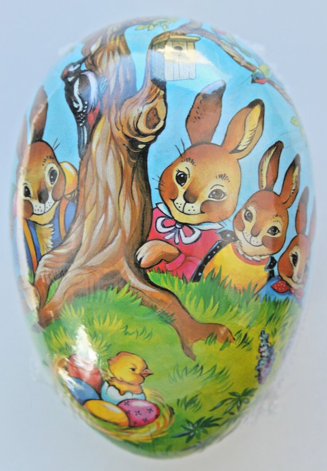 Easter Egg Cardboard Filling Candy Container Easter Vintage Style ...