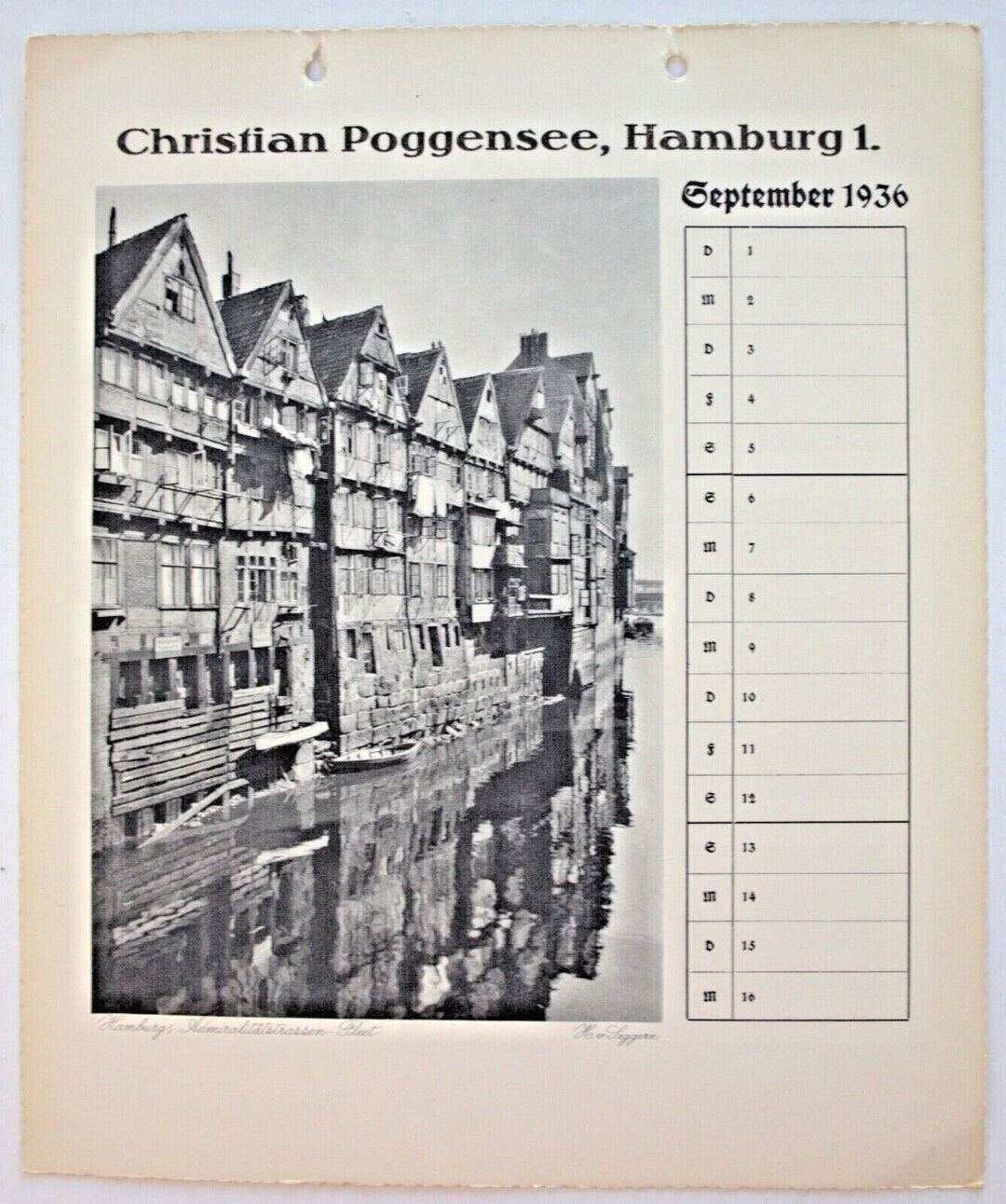 Original Calendar Sheet 1936 90th Birthday Gift Anniversary Old Antique ...