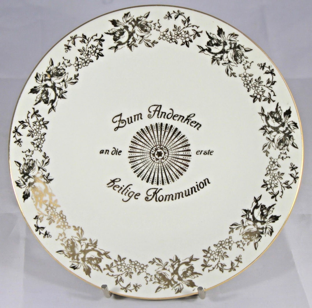 Plate Communion 50s 50s Cake Plate Souvenir Plate Vintage Gift. - Etsy