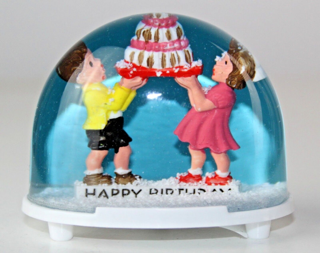 Snow Globe Birthday Gift Children's Birthday Party 50s 60s 70s Style ...