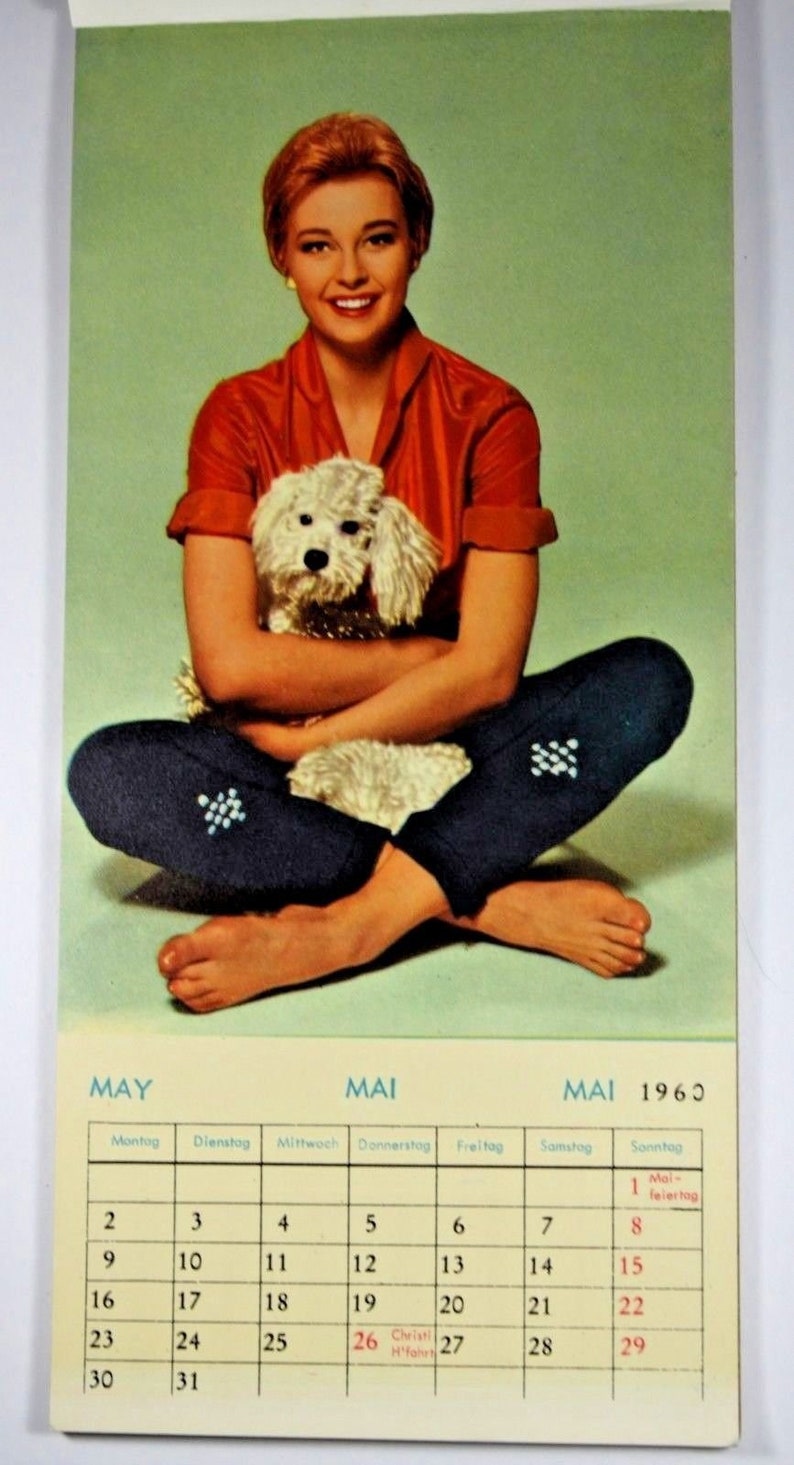 Originele naakt kalender kan 1960 60e verjaardag cadeau mannen pin-up afbeelding - Etsy Nederland