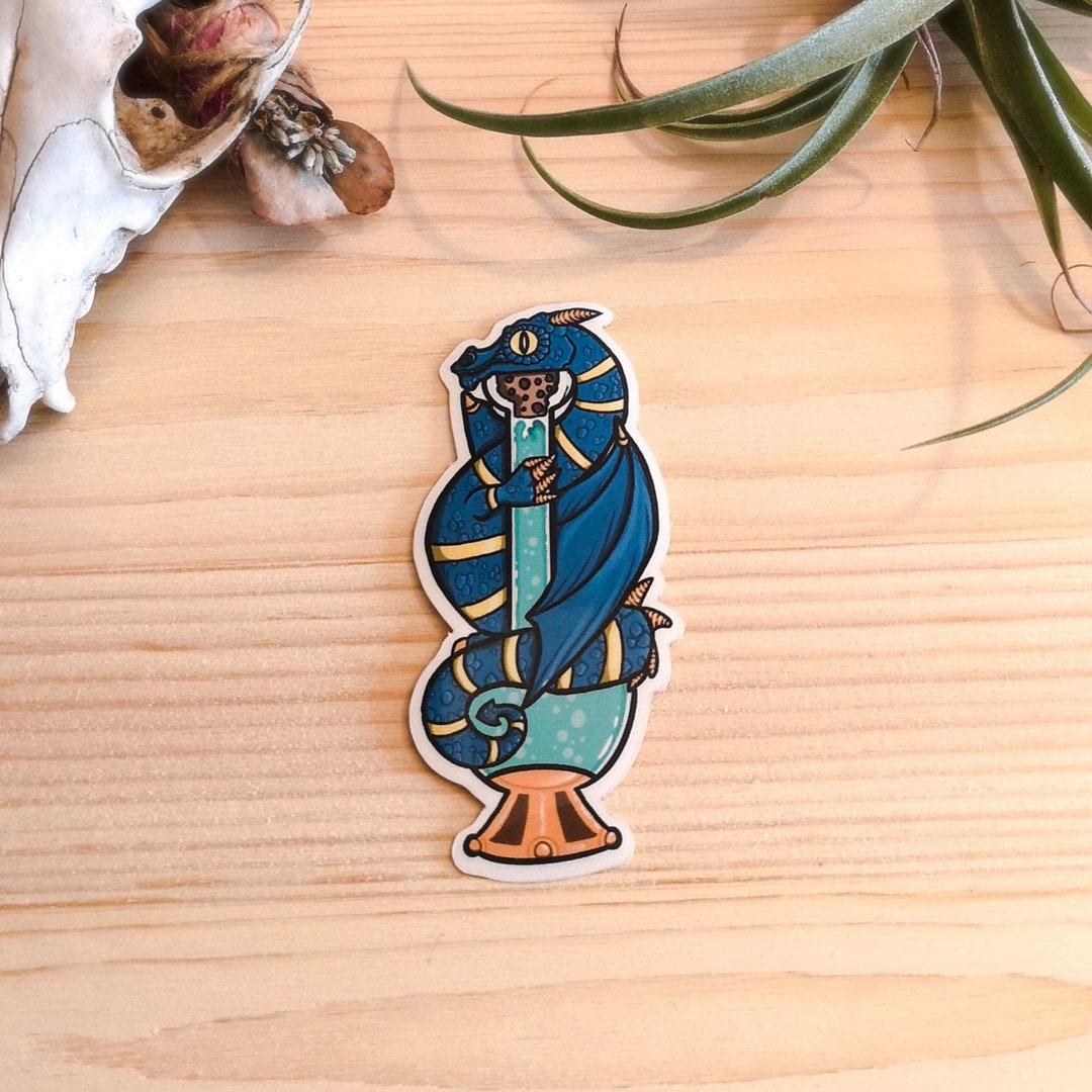 Dragon Potion Alchemist Potion Sticker Durable Clear Vinyl - Etsy