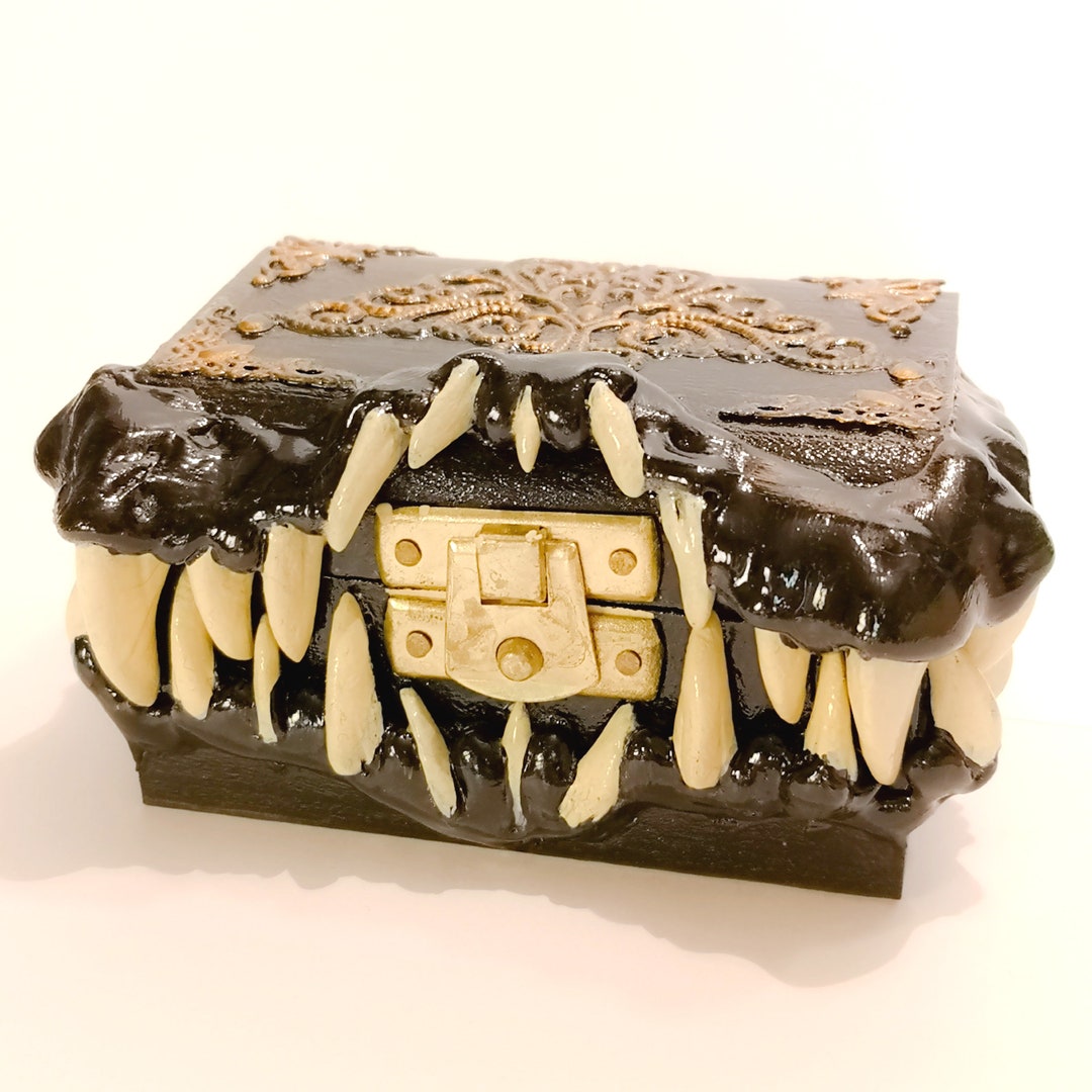 Small Mimic Bitey Box Handcrafted Jewellery/dice Container - Etsy