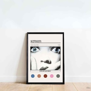 Scream Poster | Alternative Cult Movie Famous Quote Poster | Minimalist ...