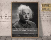 ALBERT EINSTEIN Poster Inspirational Motivational Quote Art - Etsy