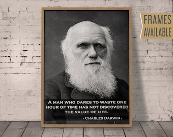 Charles Darwin Quote Charles Darwin Print Darwin Poster - Etsy
