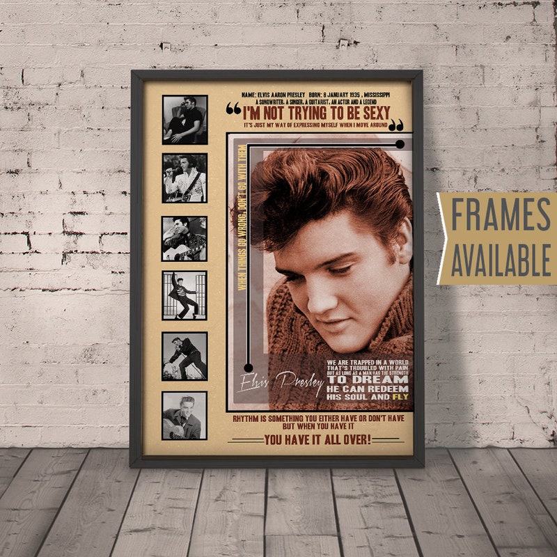 Elvis Presley Poster - Etsy