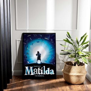 Matilda the Musical Print, Theatre Poster, Broadway Theater London West ...