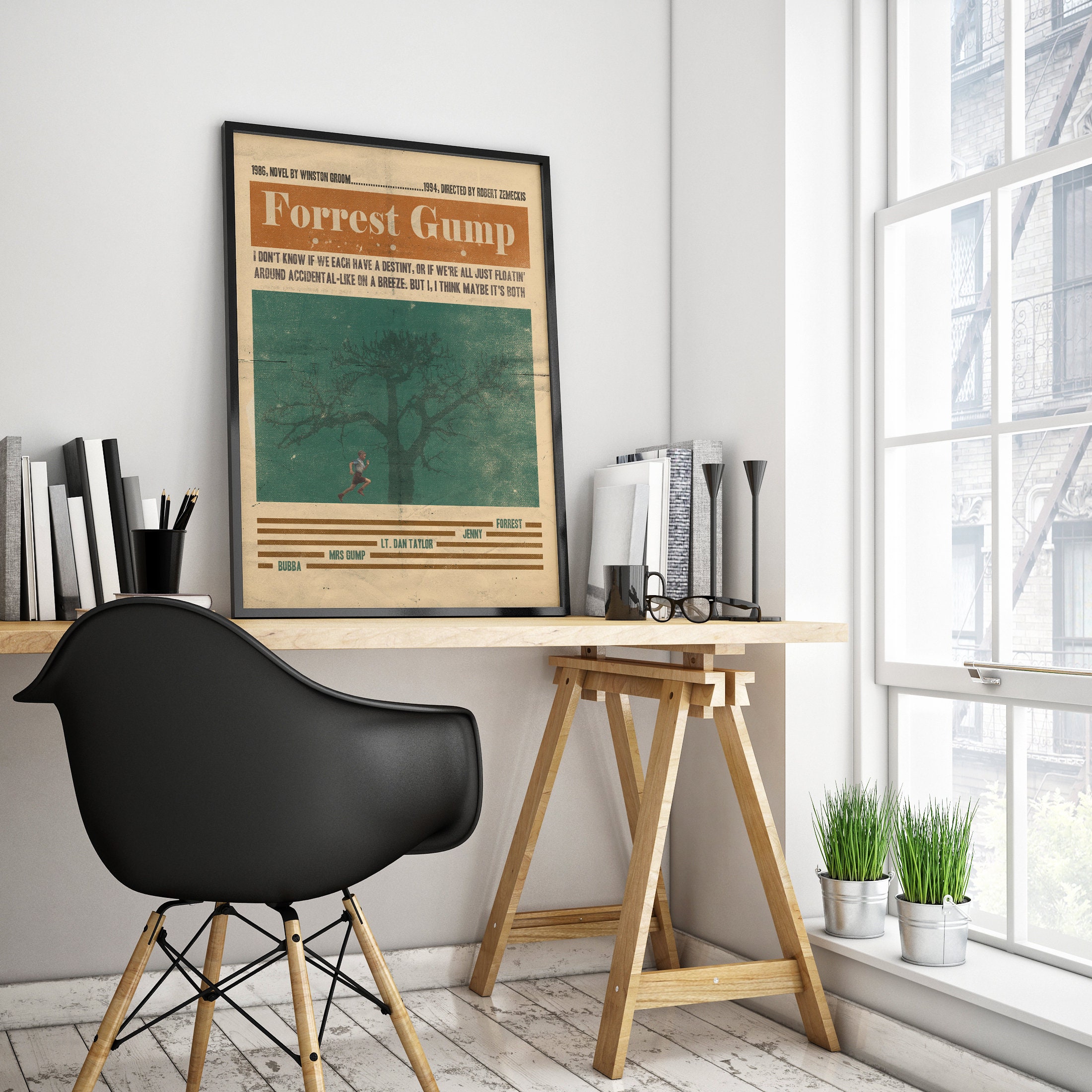 FORREST GUMP Poster, Forrest Gump Print , Alternative Film Poster ...