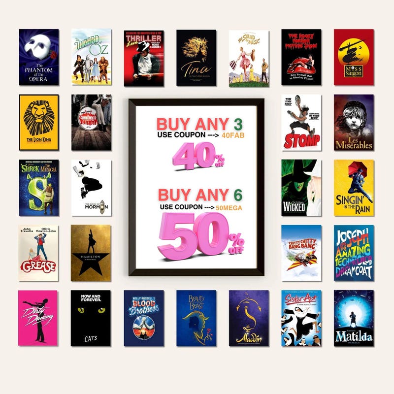 Musical Posters - Etsy UK