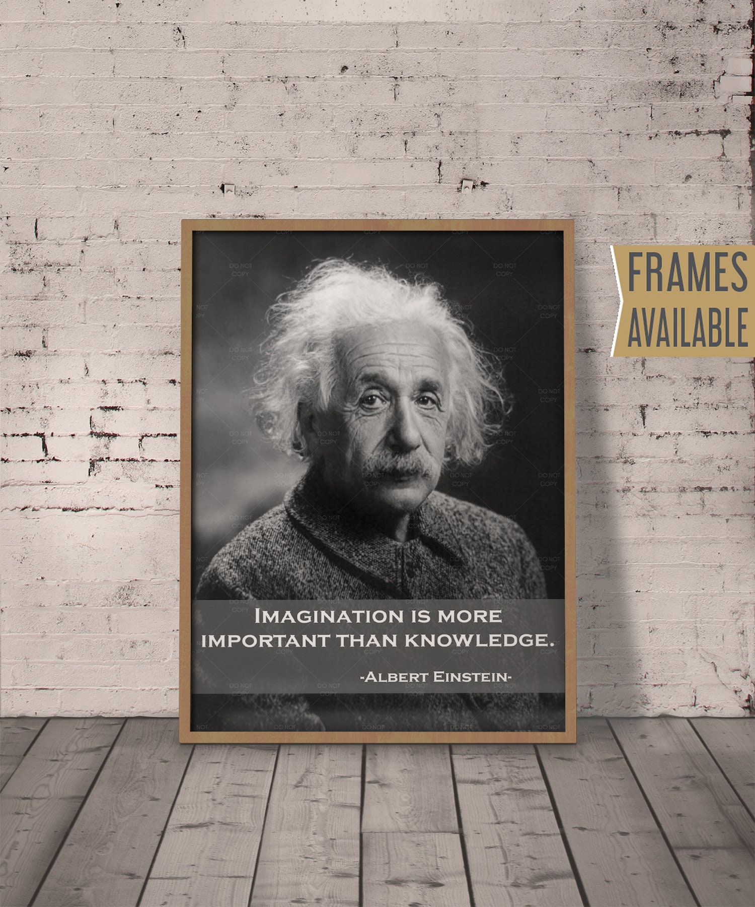 Einstein Imagination Poster