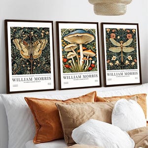 William Morris Print, Dragonfly Print, William Morris Exhibition Poster ...