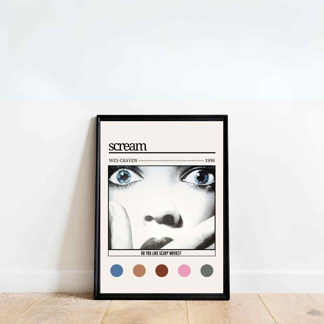 Scream Poster | Alternative Cult Movie Famous Quote Poster | Minimalist ...