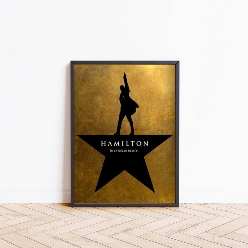 Hamilton Musical Theatre Print: Broadway West End Show Poster Christmas ...