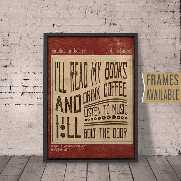 Catcher in the Rye - Etsy