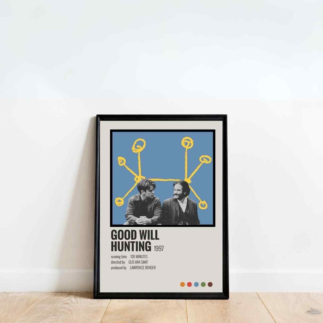 Good Will Hunting Movie Poster | Retro Vintage Film Poster | Minimalist ...