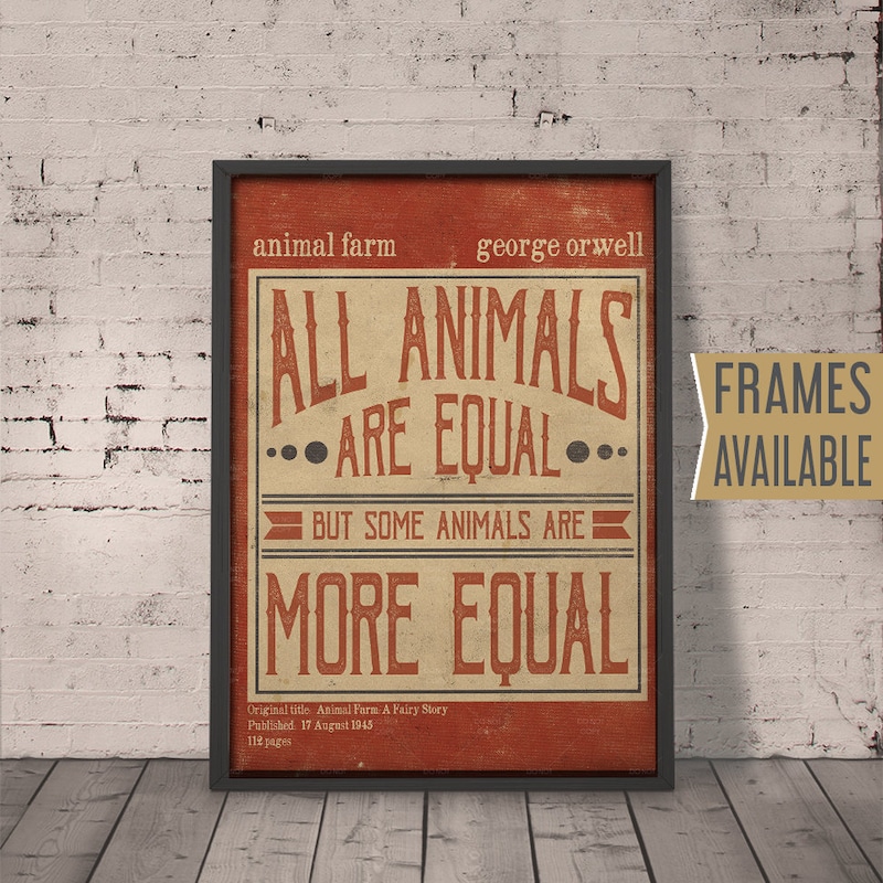 George Orwell Animal Farm Posters - Etsy