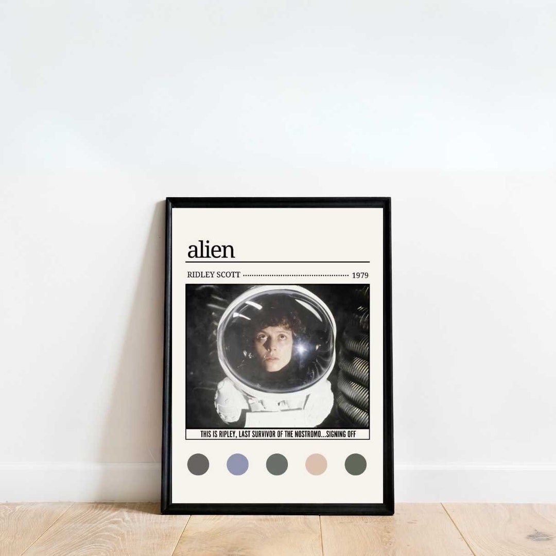 Alien 1979 Movie Poster | Alternate Movie Quote Poster | Classic Horror ...