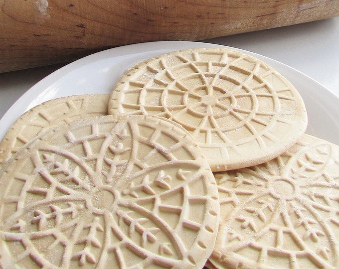 Fake Pizzelle Cookies for Display Faux Cookie Italian Pizzelles Food ...