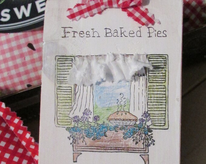 MINI Pie Sign Tiered Tray Decor Fresh Baked Pies Served Daily - Etsy