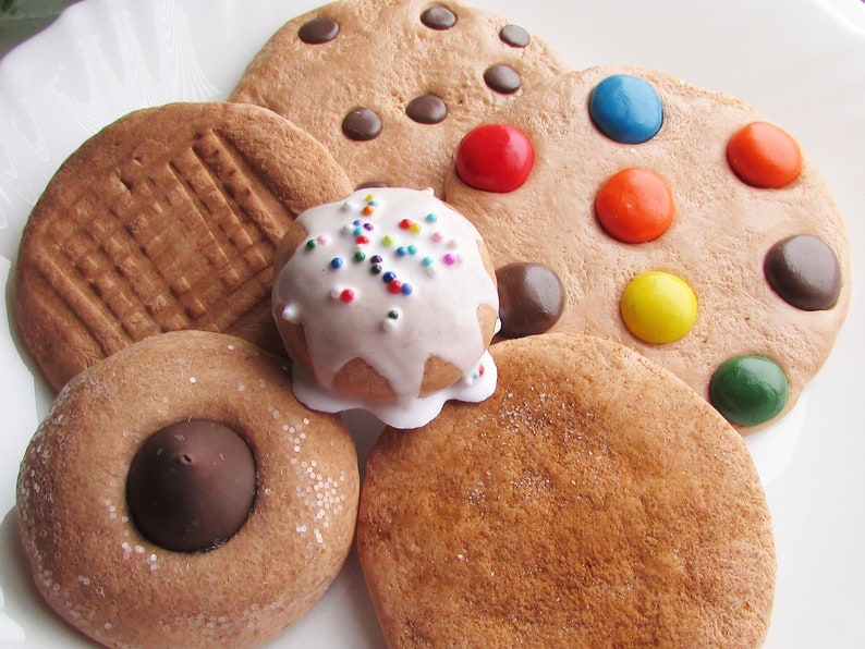 Fake Cookies for Display 6 Piece Set Faux Cookie Food Prop | Etsy