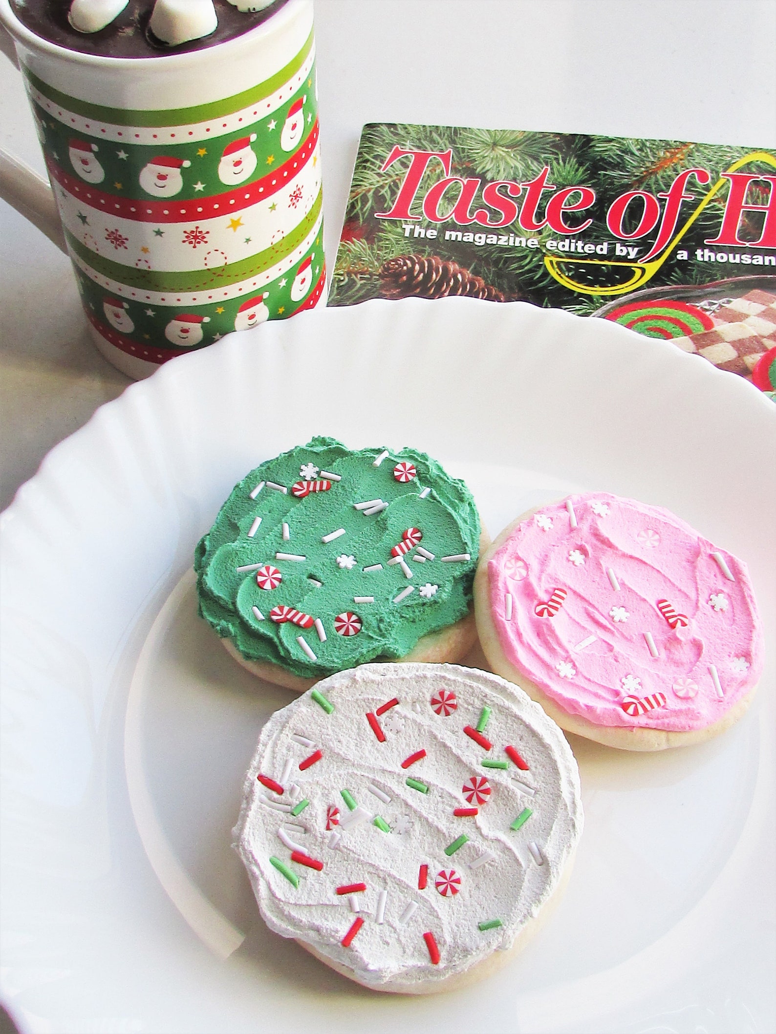 Christmas Fake Sugar Cookies for Display Faux Cookie Food Prop - Etsy
