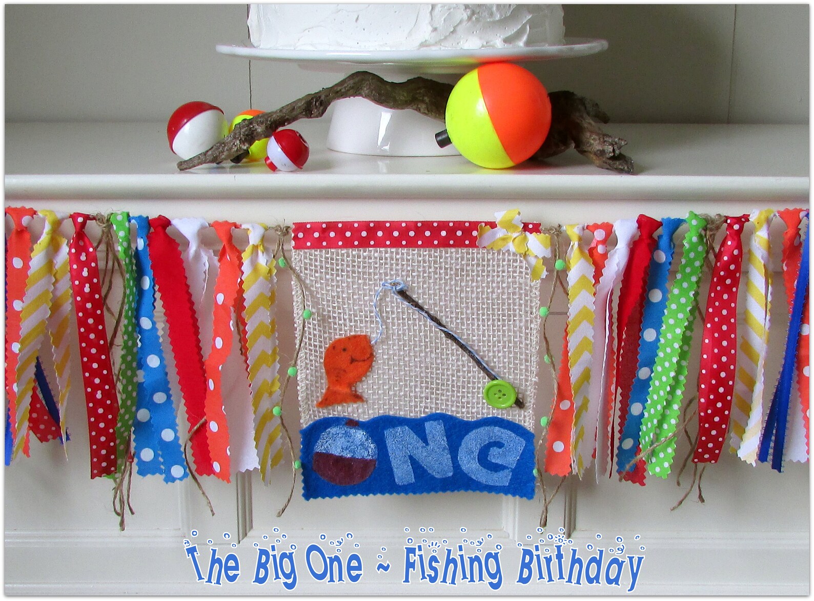 Fishing Birthday Banner the Big One Fishing Birthday Fishing - Etsy