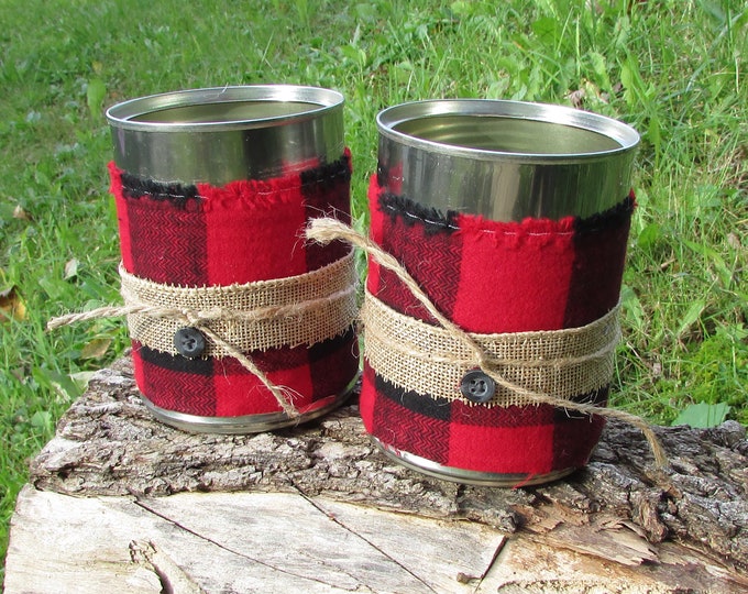 Lumberjack Centerpieces Buffalo Plaid Centerpieces Lumberjack Party ...