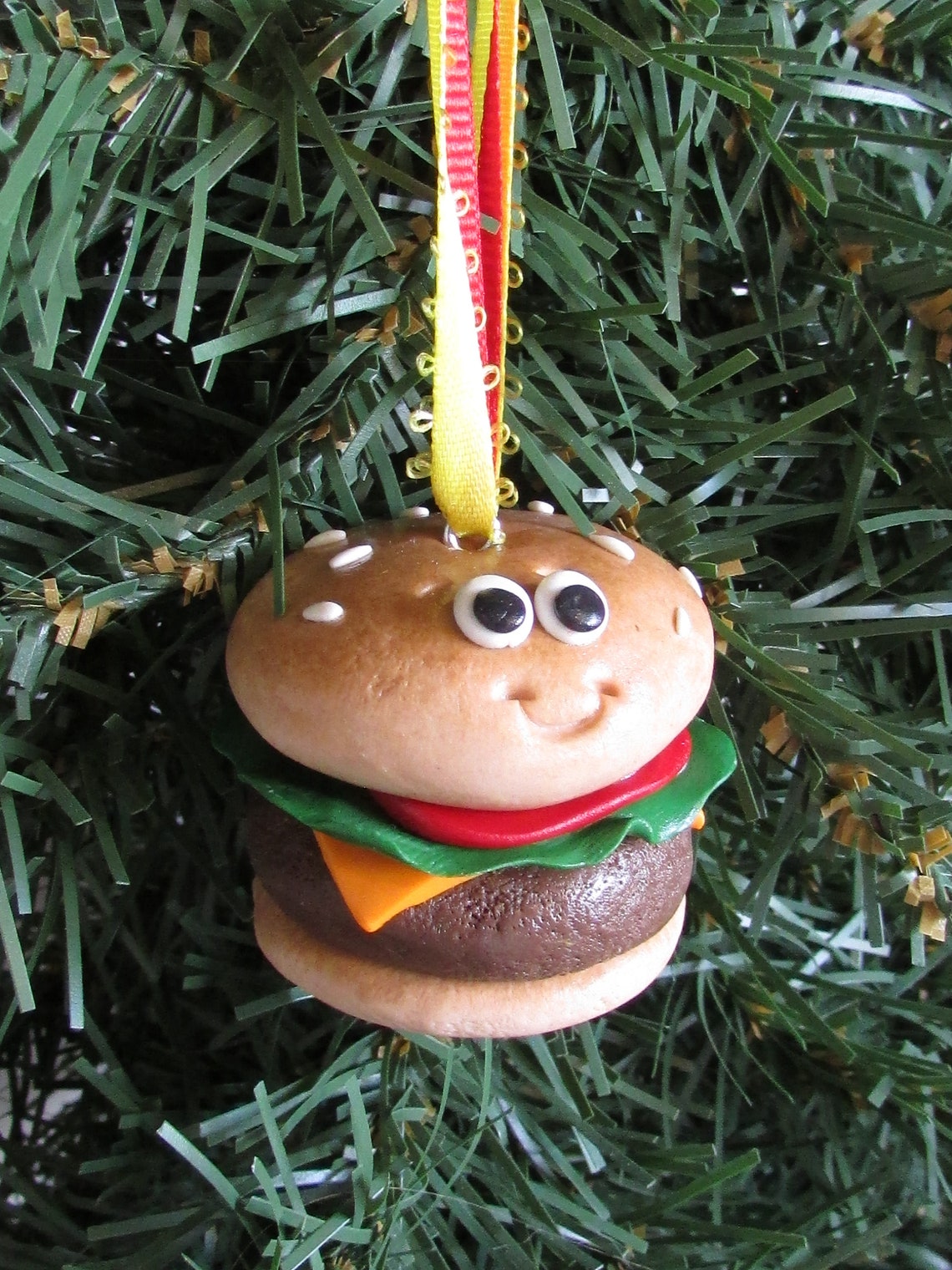 Cheeseburger Christmas Ornament Cheeseburger Ornament Burger - Etsy