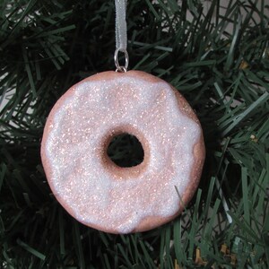 Donut Christmas Ornament, Donut Ornament, Doughnut Ornament, Frosted ...