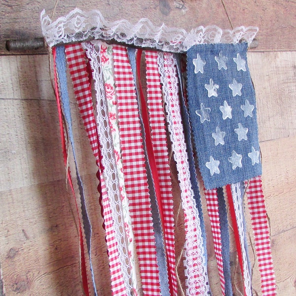 American Flag Ribbon - Etsy
