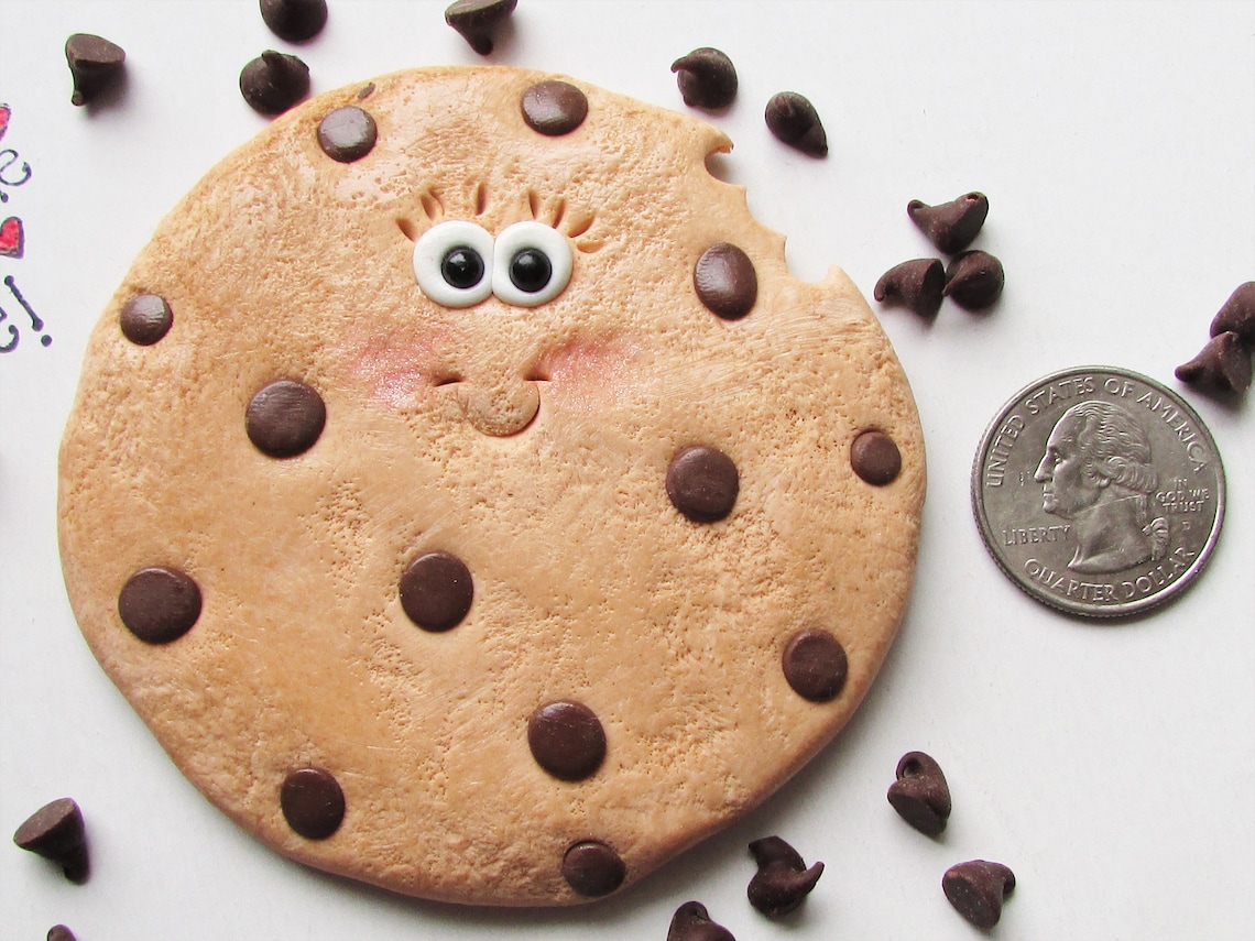 Cookie Magnet Cookie Refrigerator Magnet Chocolate Chip - Etsy