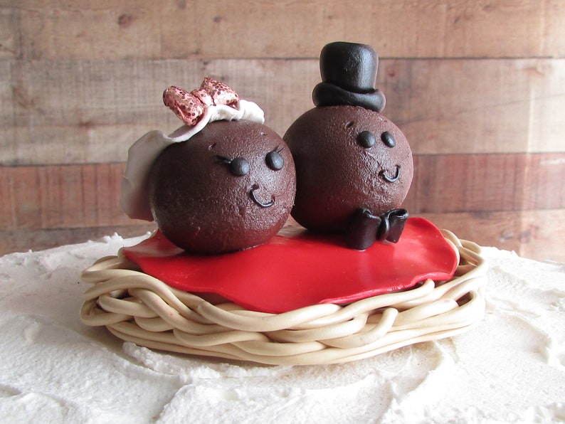 Spaghetti & Meatballs Wedding Cake Topper Meatball Bride and - Etsy