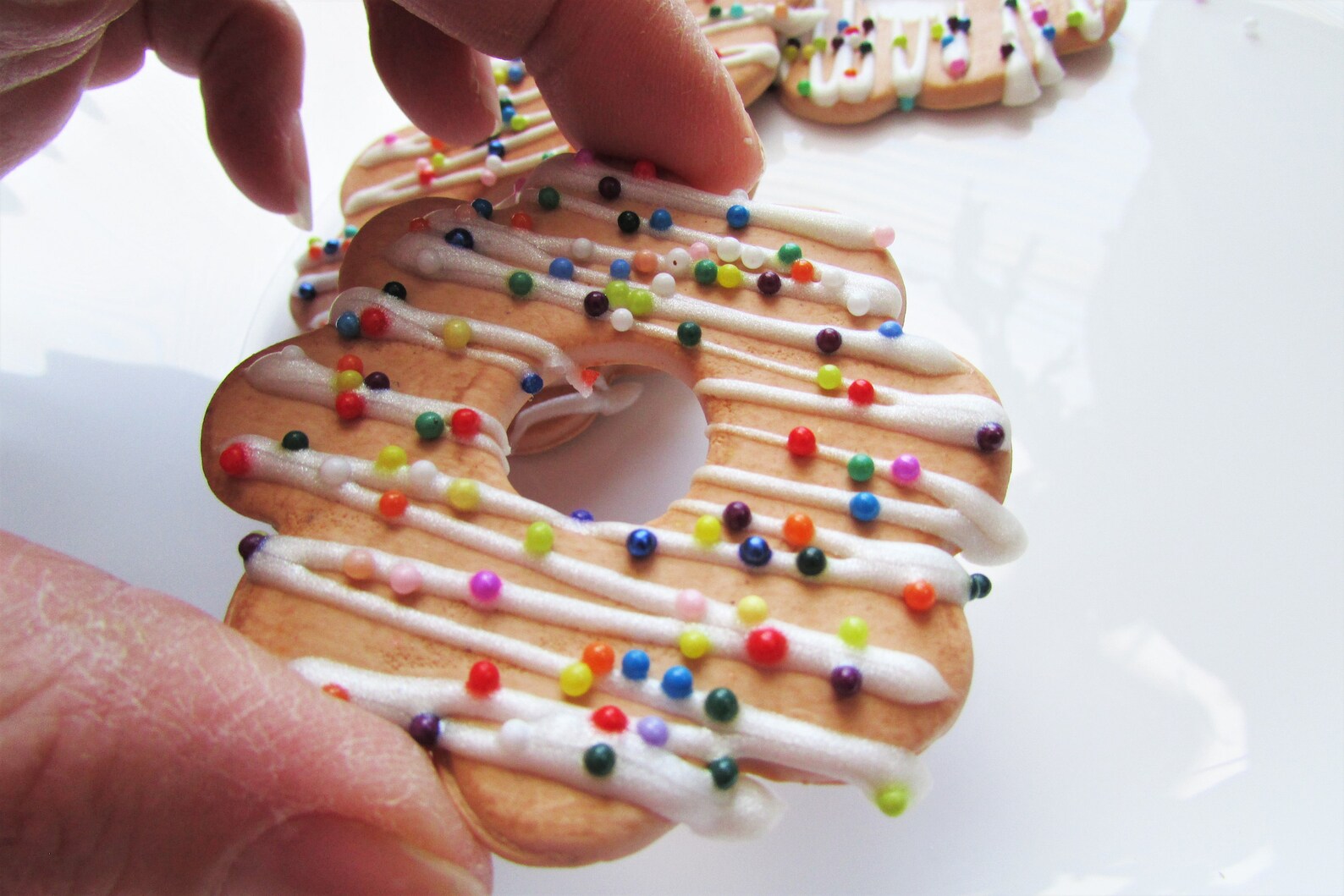 1 Fake Sugar Cookie Faux Cookies With Sprinkles Vintage Home for the ...