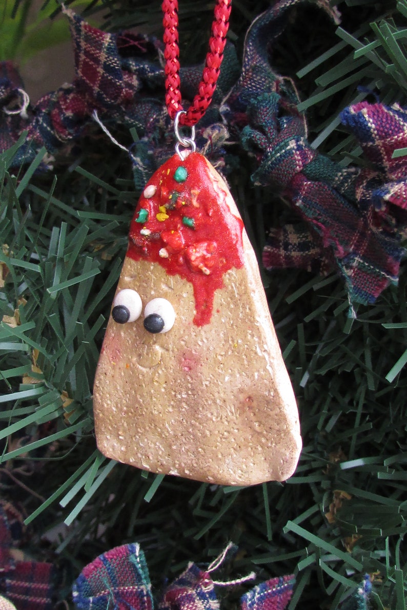 Nacho Cheese Christmas Ornament, Chips & Salsa Ornament Tortilla Chips ...