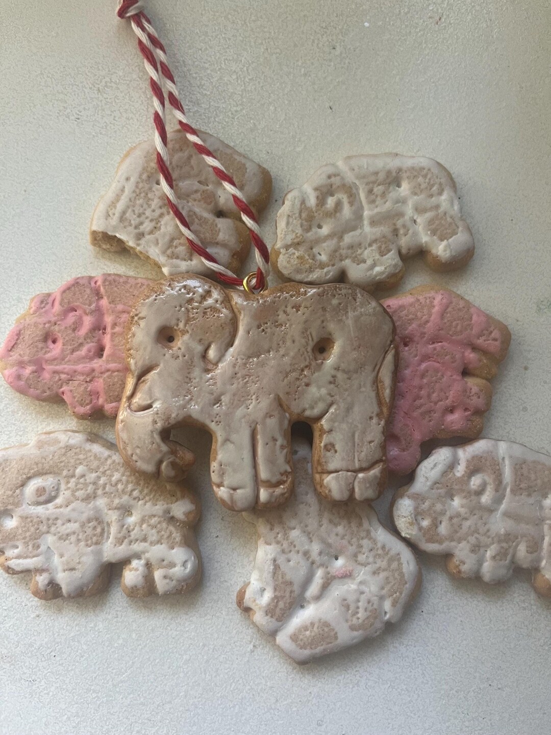 Iced Animal Cracker Ornament Circus Carnival Christmas Ornament Animal ...
