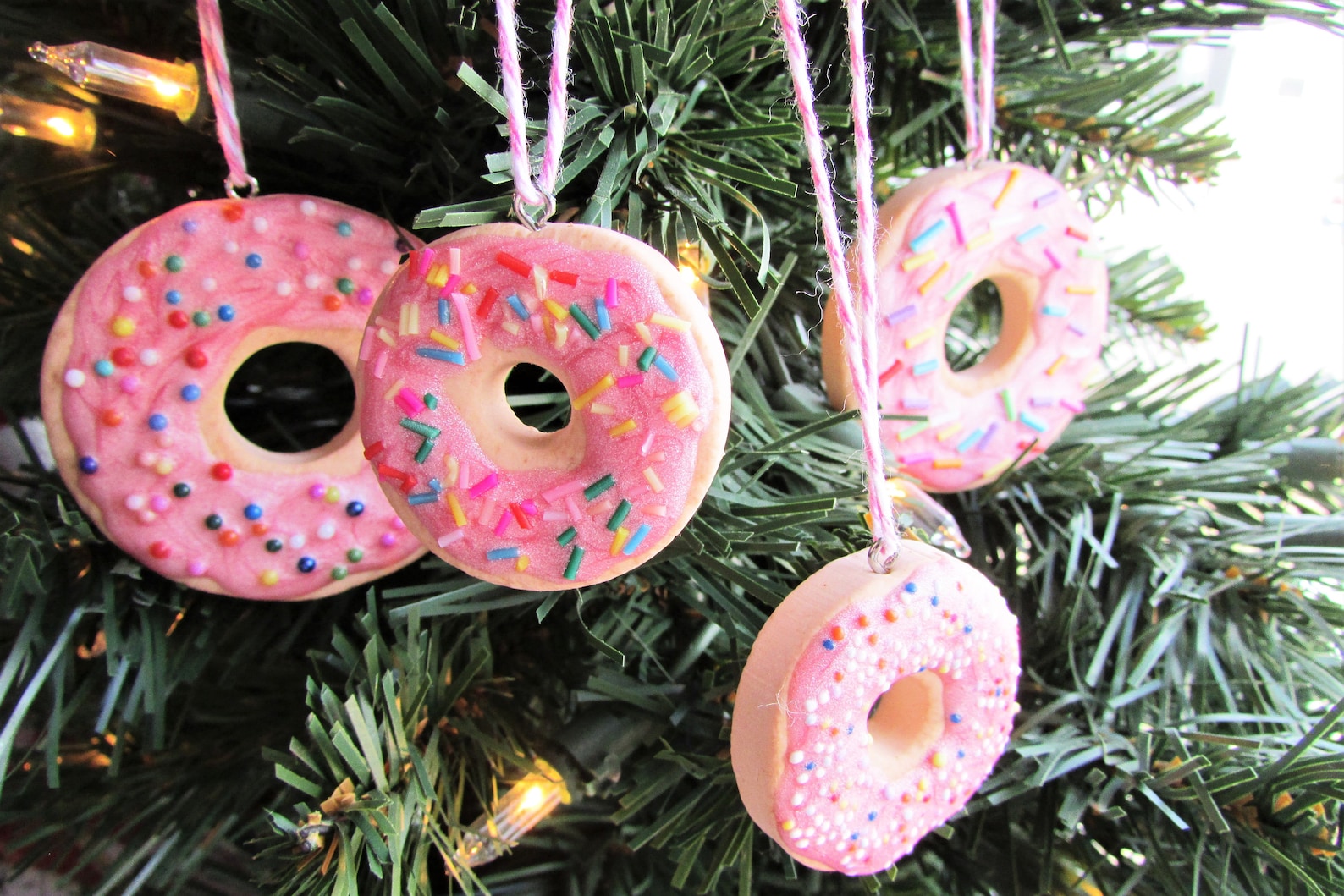 1 MINI Donut Sugar Cookie Ornament Donut Tree Ornaments Baker - Etsy
