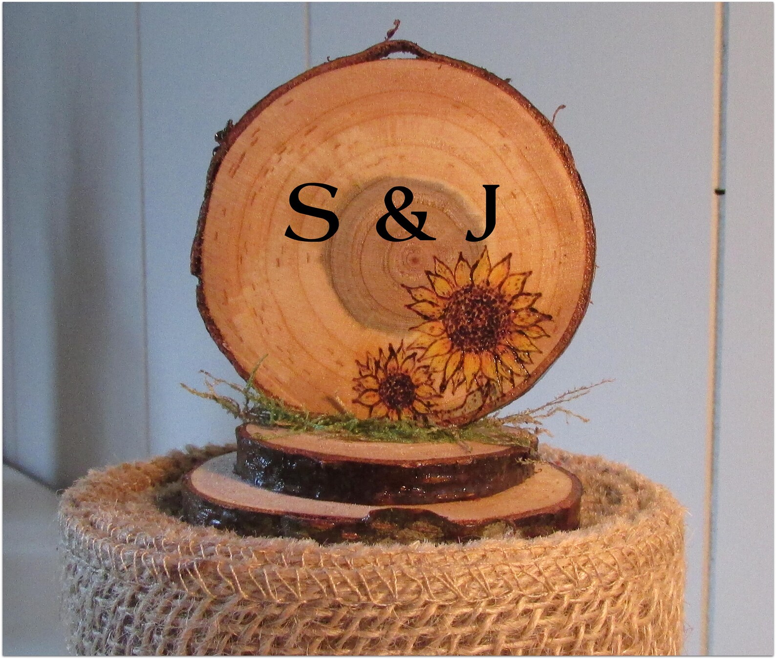 Sunflower Wedding Cake Topper, Sunflower Wedding, Sunflower Cake Topper ...