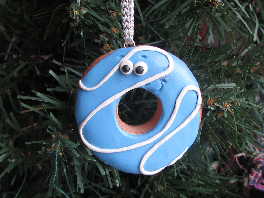 Donut Christmas Ornament, Donut Ornament Doughnut Ornament Frosted ...