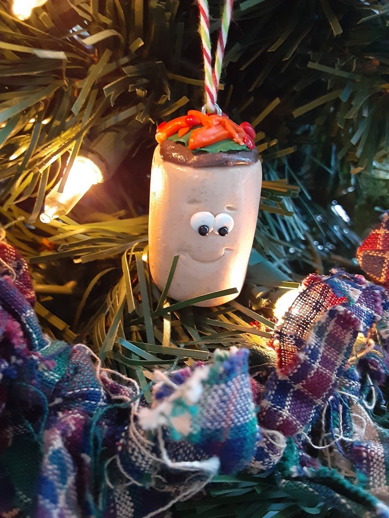 Burrito Christmas Ornament, Burrito Ornament, Burrito Charm, Funny Food ...