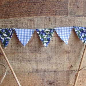 Blueberry Cake Banner Topper Cake Banner Bunting Blueberry - Etsy