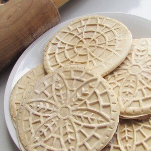 Fake Pizzelle Cookies for Display Faux Cookie Italian Pizzelles Food ...