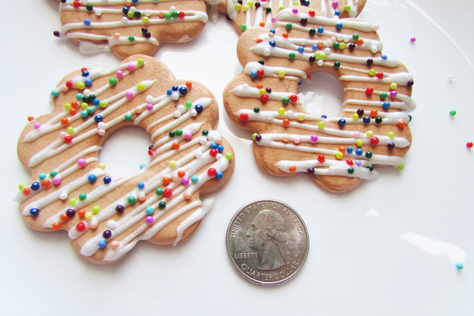1 Fake Sugar Cookie Faux Cookies With Sprinkles Vintage Home for the ...