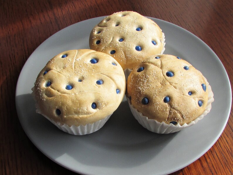 Fake Blueberry Muffins Faux Muffins Fake Baked Goods Tiered | Etsy