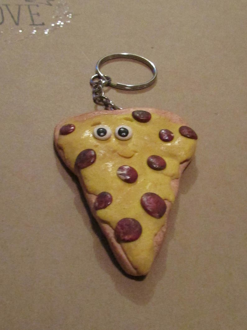 Pizza Key Chain Pizza Slice Keychain Pizza Lovers Key Ring | Etsy