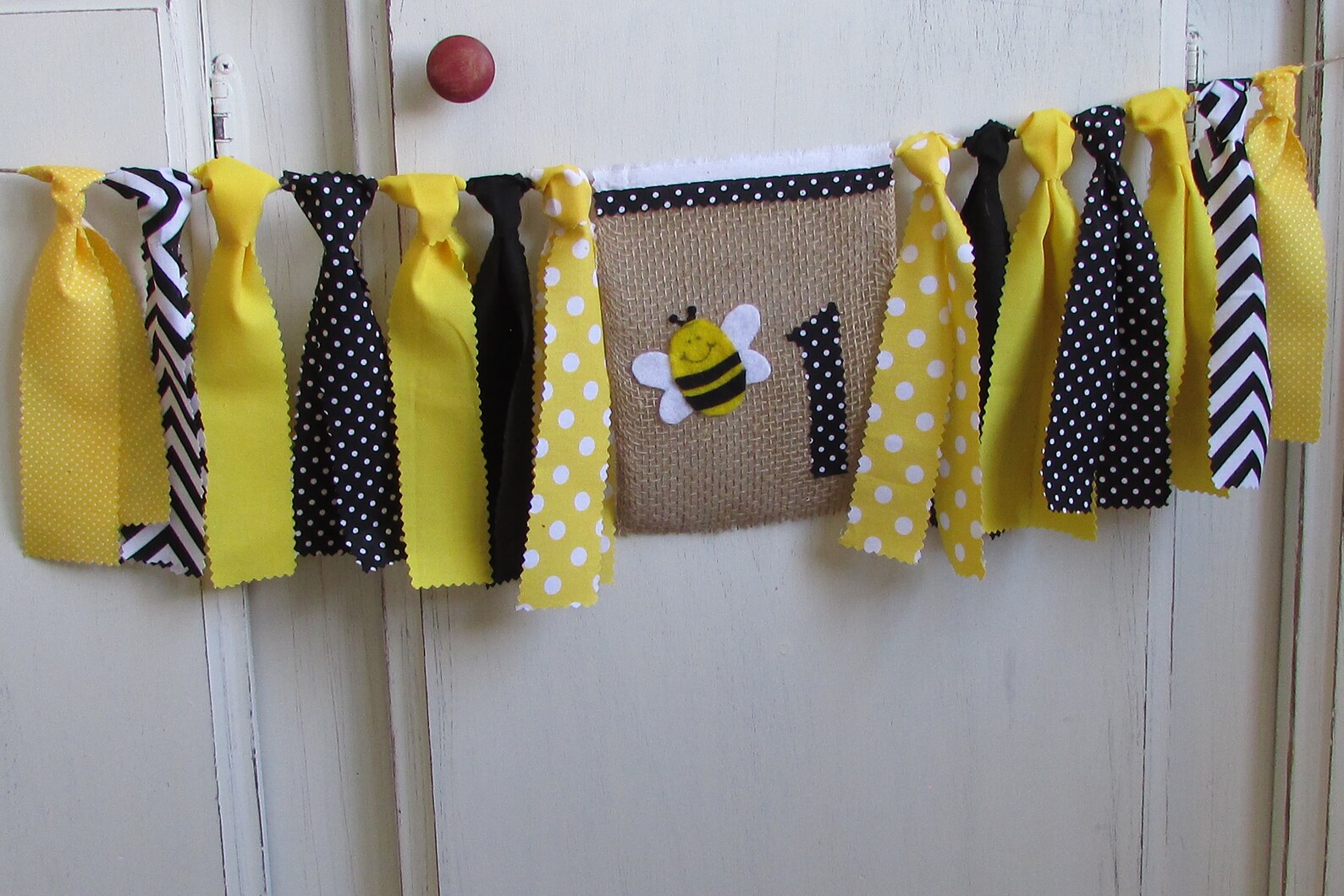 Bee First Birthday Banner Bumble Bee Birthday Our Little Hunny - Etsy