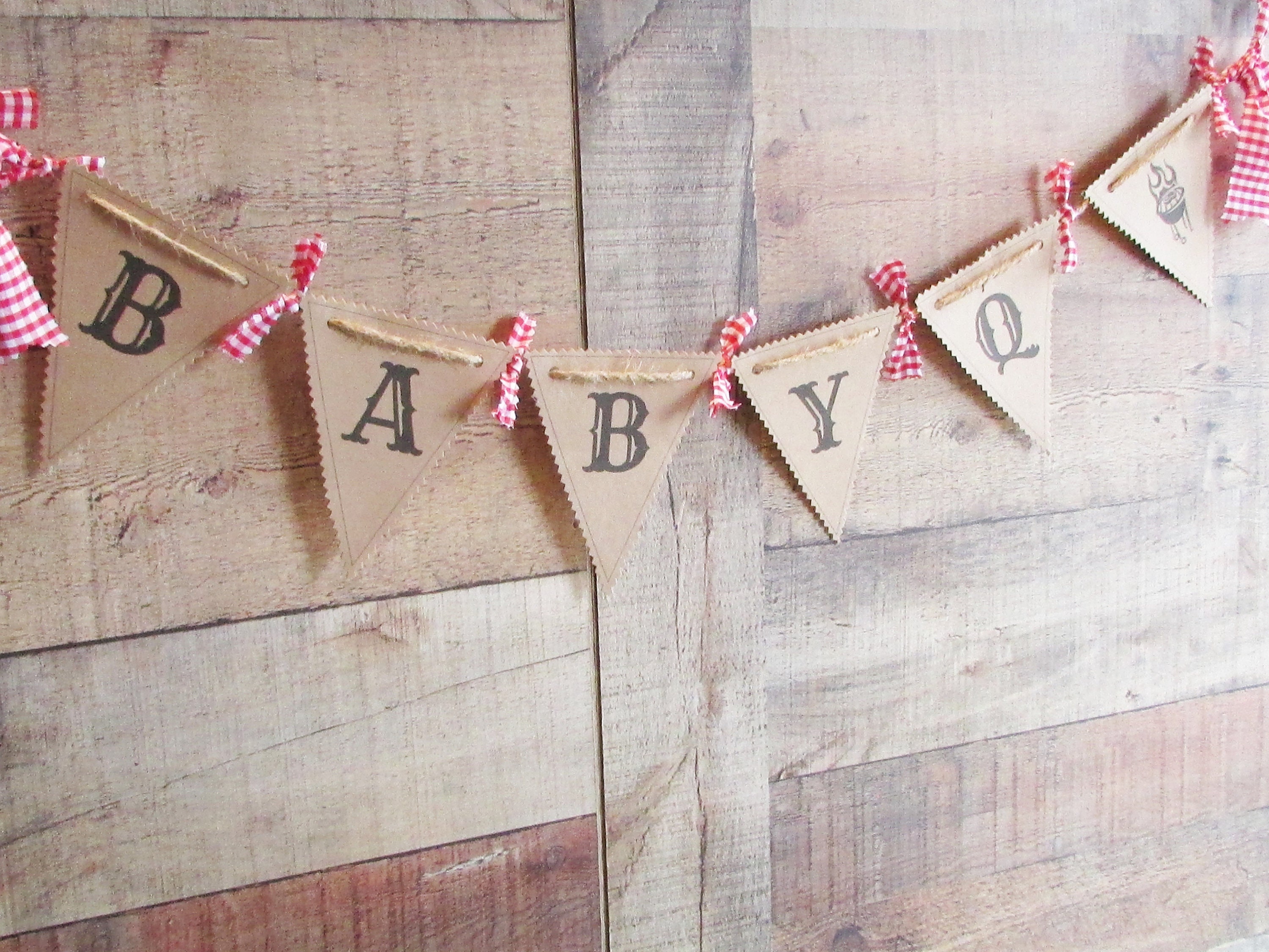Babyq Banner Babyq Baby Shower Baby Q BBQ Barbeque Baby Shower Banner ...